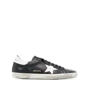 GOLDEN GOOSE Low-top Leopard Print Sneakers - Black