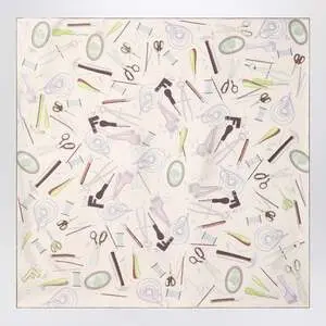 Fendi Silk Foulard With Multicolored Double Face Print - Multicolor