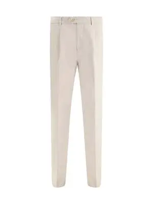Brunello Cucinelli Cotton Trousers - Multicolor