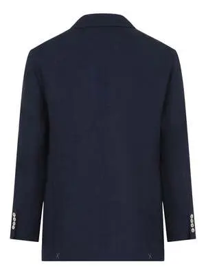 Brunello Cucinelli Linen Notch Lapel Suit Jacket