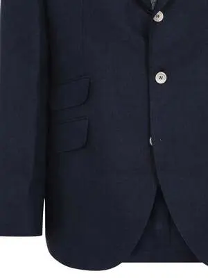 Brunello Cucinelli Linen Notch Lapel Suit Jacket