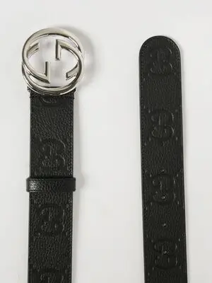 Gucci Embossed Interlocking G Belt
