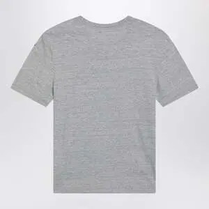 GOLDEN GOOSE Grey Cotton T-shirt With Logo Print