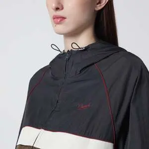 DUNST Color Block Zip-up Hooded Windbreaker