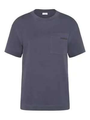 Brunello Cucinelli Cotton Jersey T-shirt With Pocket Detail