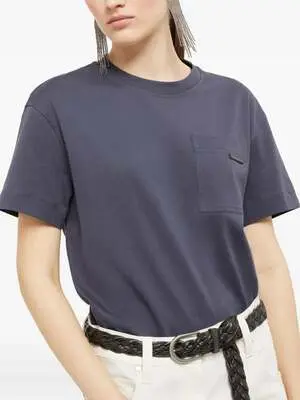 Brunello Cucinelli Cotton Jersey T-shirt With Pocket Detail