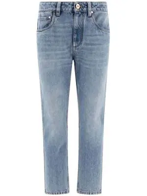 Brunello Cucinelli Straight Leg Denim Pants