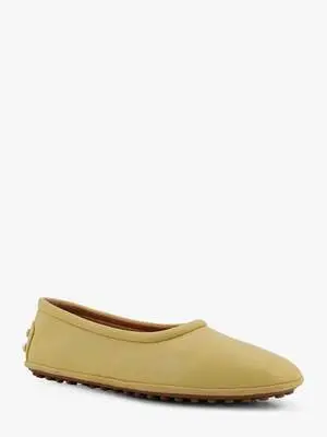 TOD'S Leather Ballerinas With Gomminos Detail - Multicolor
