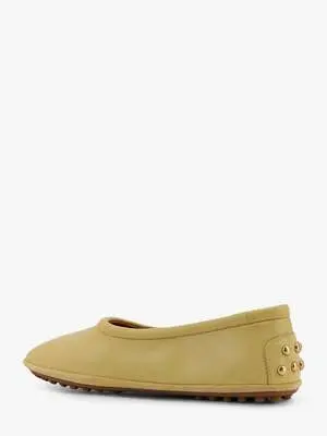 TOD'S Leather Ballerinas With Gomminos Detail - Multicolor