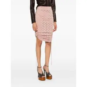 MARINE SERRE Fitted Skirt With Moon Print