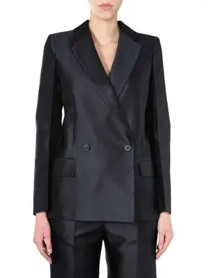 Givenchy Double-breasted Jacket With Mirror Revers - Blue