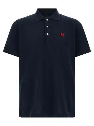Fendi Ff Selleria' Polo Shirt - Blue
