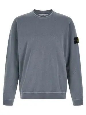 Stone Island Brushed Cotton Sweatshirt - Blue