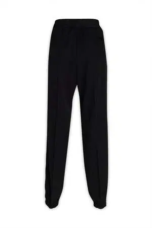JIL SANDER Black Drawstring Trousers - Multicolor