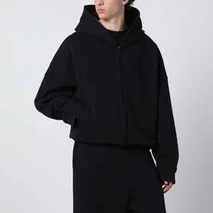 ENTIRE STUDIOS Cotton Zip-up Hoodie - Black