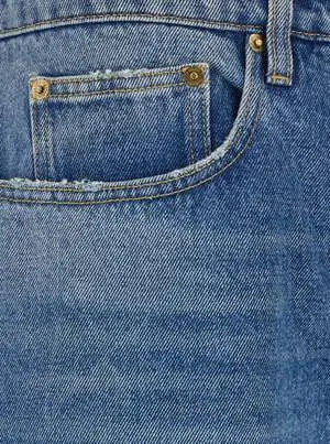 GOLDEN GOOSE Wide Leg Jeans With Bleach Effect - Multicolor