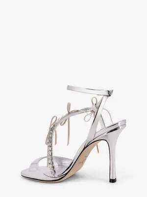 JIMMY CHOO Lula Leather Sandals With Rhinestone Detail - Multicolor
