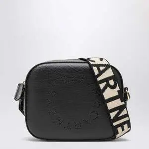 Stella McCartney Camera Bag With Perforated Logo - Black
