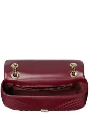 Gucci Gg Marmont Quilted Lambskin Shoulder Bag - Red