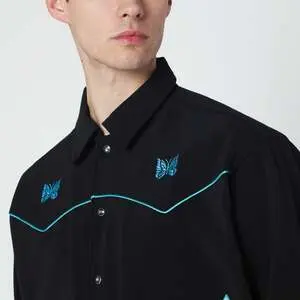 Needles Shirt With Light-blue Embroidery