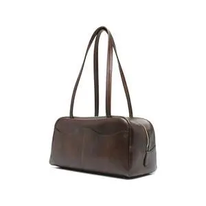 Prada Calf Leather Shoulder Bag - Brown
