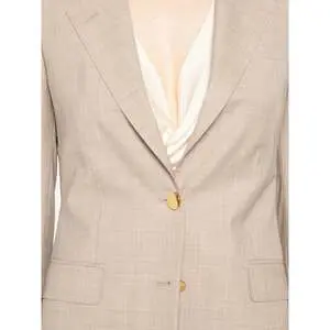 Tagliatore Neutrals Tailoring Evening Suit With Flap Pockets - Cream