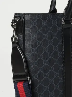 Gucci Monogram Shoulder Bag - Black