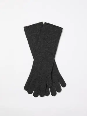 Max Mara Knitted Cashmere Gloves - Gray