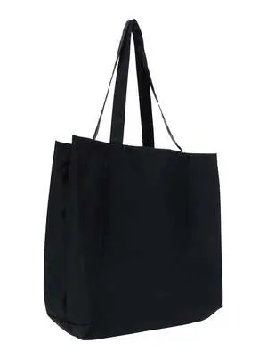 Rick Owens Black Fabric Tote Bag With Nylon Details