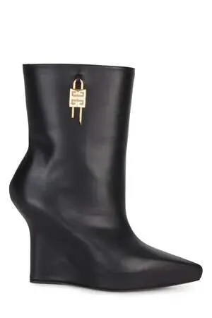 Givenchy Wedge Ankle Boots With Lock Detail - Multicolor