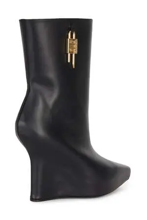 Givenchy Wedge Ankle Boots With Lock Detail - Multicolor