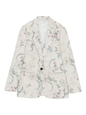 FORTE_FORTE Single-breasted Floral Print Blazer - Multicolor