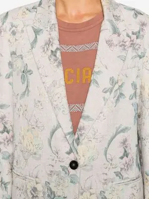 FORTE_FORTE Single-breasted Floral Print Blazer - Multicolor