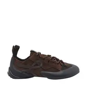 Loewe Suede Leather Grip Sneakers - Brown