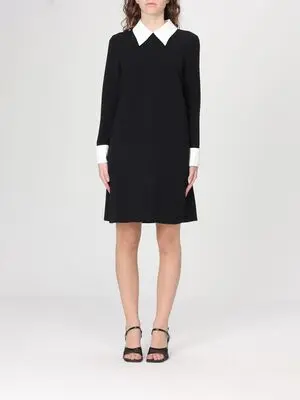 Max Mara Dress With White Collar And Cuffs