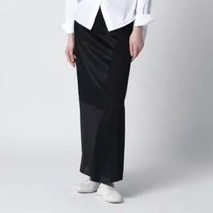 6397 Patchwork Maxi Skirt - Black