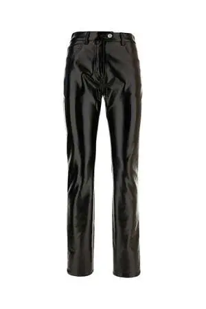 COURREGES COURREGES Black Croc Effect Trousers