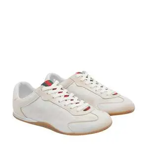 Gucci White Calf Leather Low-top Sneakers - Multicolor