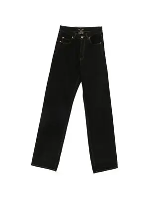 Saint Laurent Baggy Denim Jeans With Contrast Stitching - Multicolor