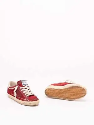 GOLDEN GOOSE Super-star Suede Sneakers With Rhinestone Embellishments - Multicolor