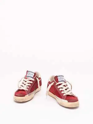 GOLDEN GOOSE Super-star Suede Sneakers With Rhinestone Embellishments