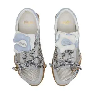 Fendi Wave Sneakers Made In Italy - Gray
