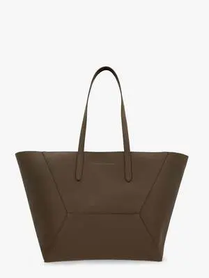 Brunello Cucinelli Duo Hammered Leather Shoulder Bag - Multicolor