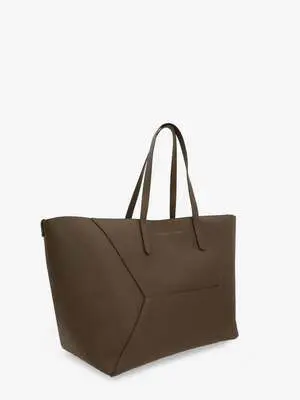 Brunello Cucinelli Duo Hammered Leather Shoulder Bag - Multicolor