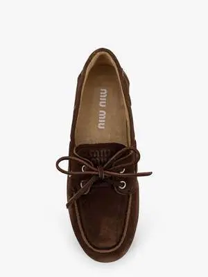 Miu Miu Vintage Effect Suede Loafers - Multicolor