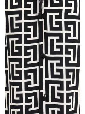 Balmain Monogram-print Pajama Shirt - Multicolor