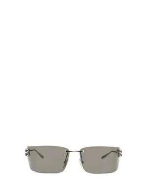 Balenciaga Rimless Square Sunglasses - Silver