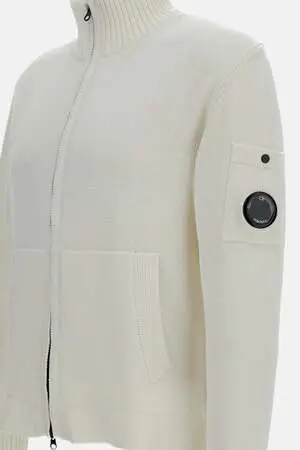 C.P. COMPANY Compact Cotton Zipped Cardigan - Multicolor