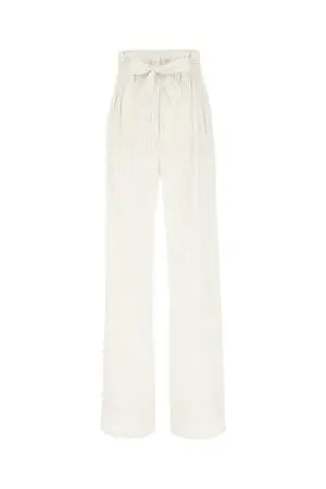 Max Mara Striped Wide Leg Trousers - Multicolor