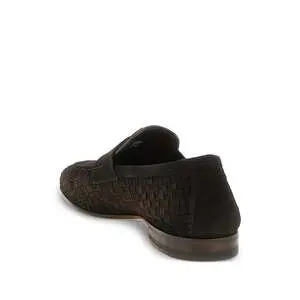 Santoni Loafers In Leather - Brown